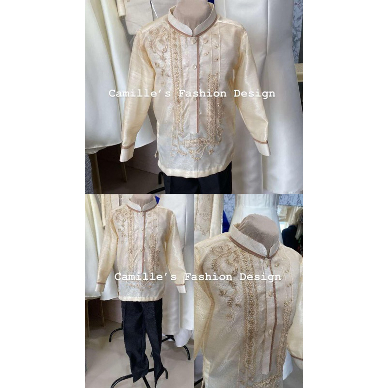Modern Barong Tagalog for Kids Barong pambata Buwan ng wika graduation ...