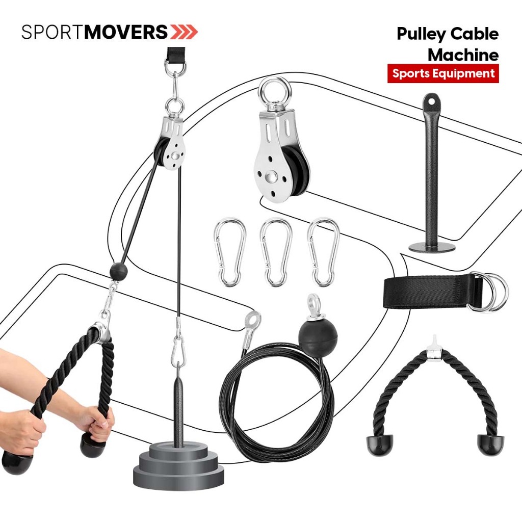SPORTMOVERS Fitness DIY Pulley Dumbbell Plates Pin Lifting Arm Biceps ...