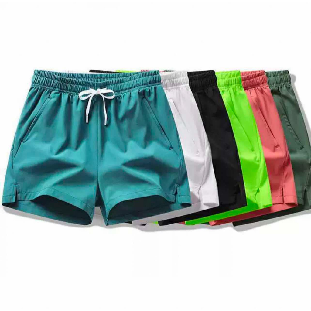 Taslan sports running shorts with zipper unisex summer beach shorts ...