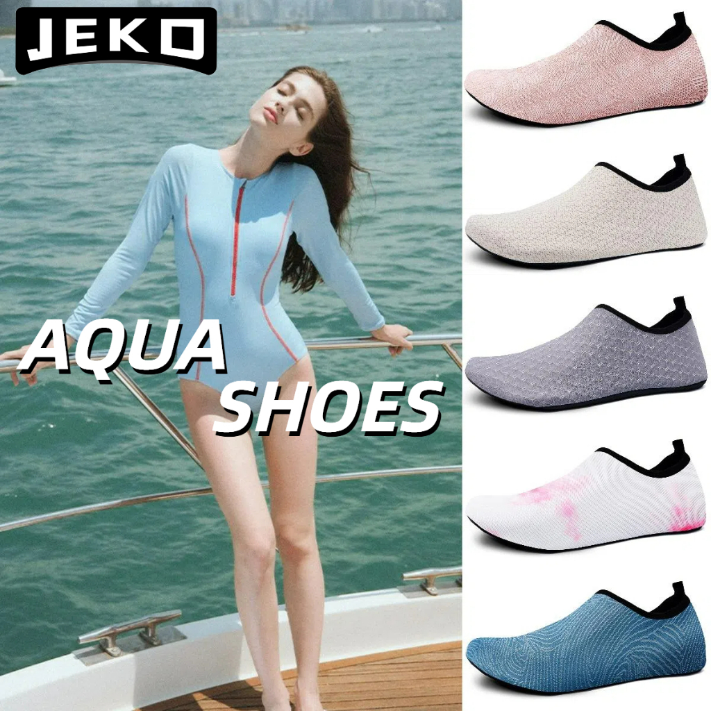 JEKO Aqua Shoes Men&Women Water Sports Shoes Non-Slip Rubber For Beach ...