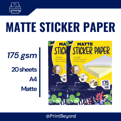 A4 Matte Sticker Paper 175gsm | Shopee Philippines
