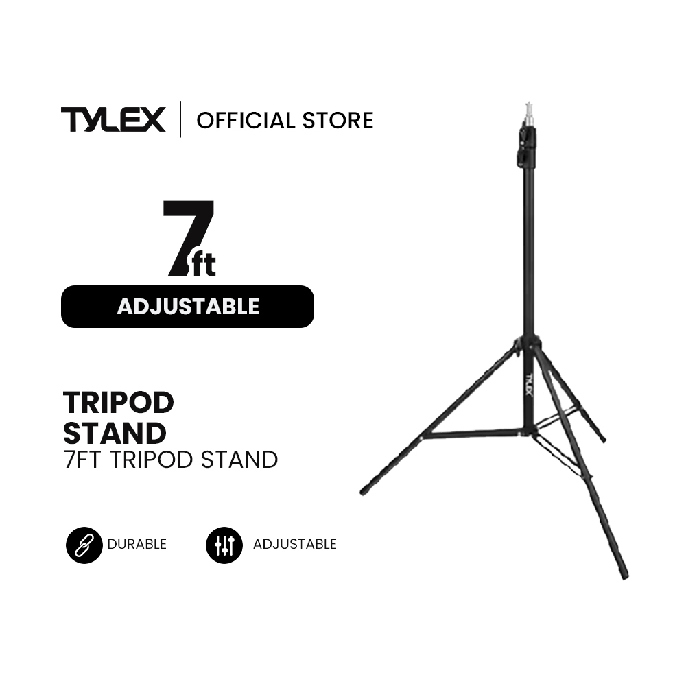Tylex Ring Light Tripod Stand 7Ft" (2.10M) Adjustable Tripod For Selfie ...