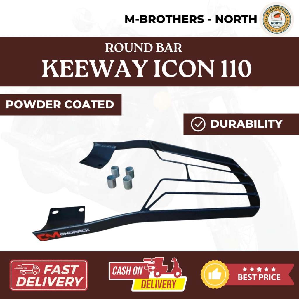 KEEWAY ICON 110 ROUND BAR CM MONORACK BRACKET | Shopee Philippines
