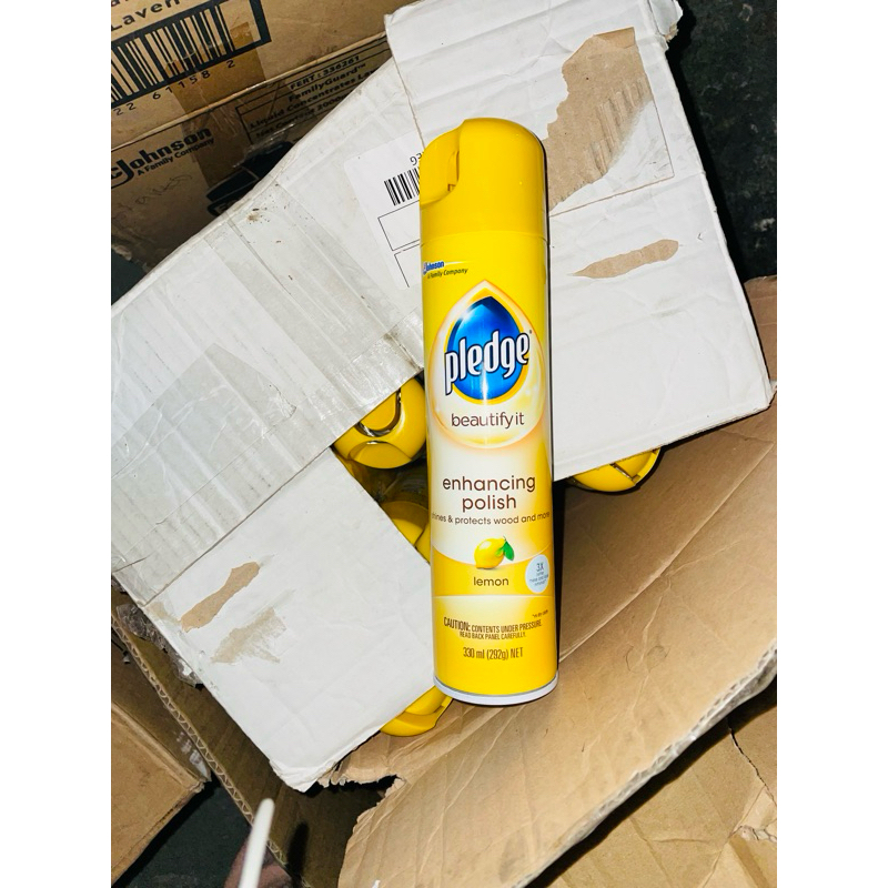 pledge enhancing polish lemon 330ml | Shopee Philippines