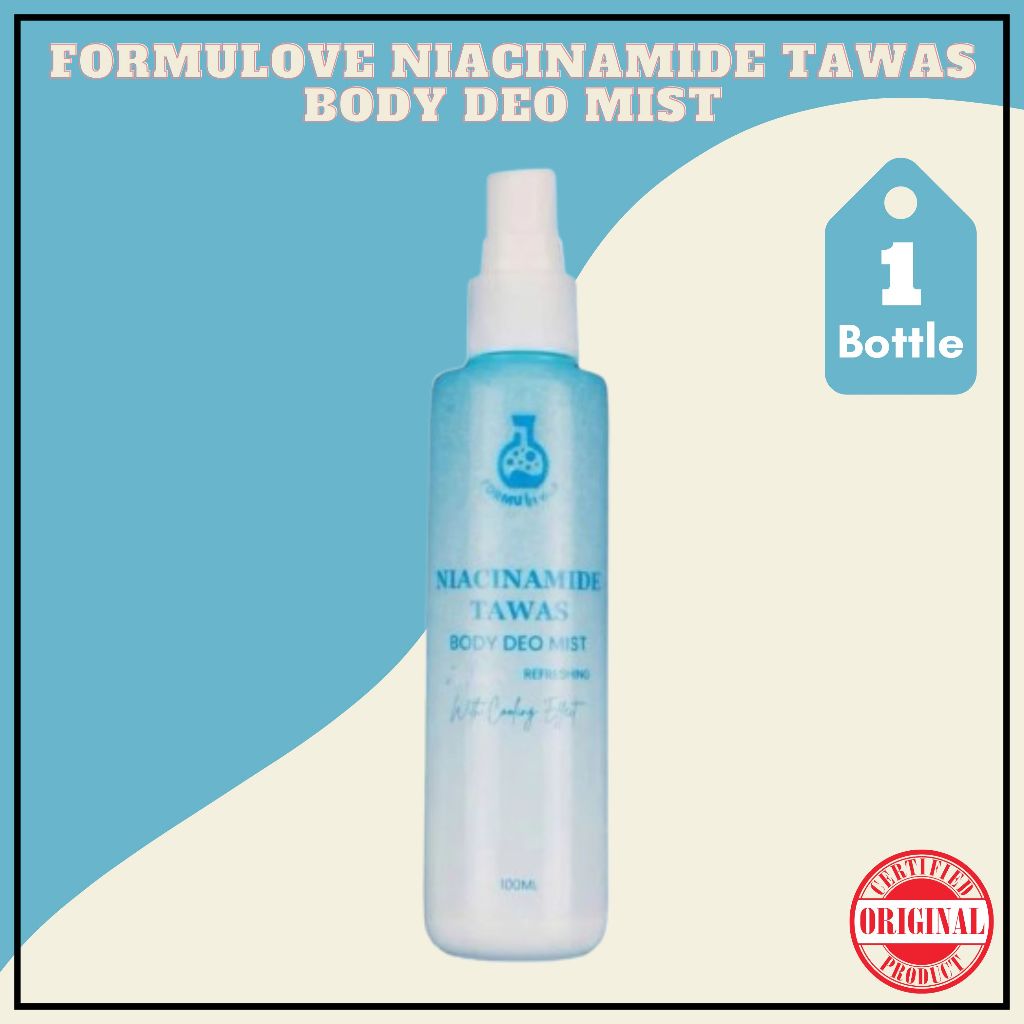 Original Formulove Niacinamide Tawas Body Deo Mist with Cooling Effect | Shopee Philippines