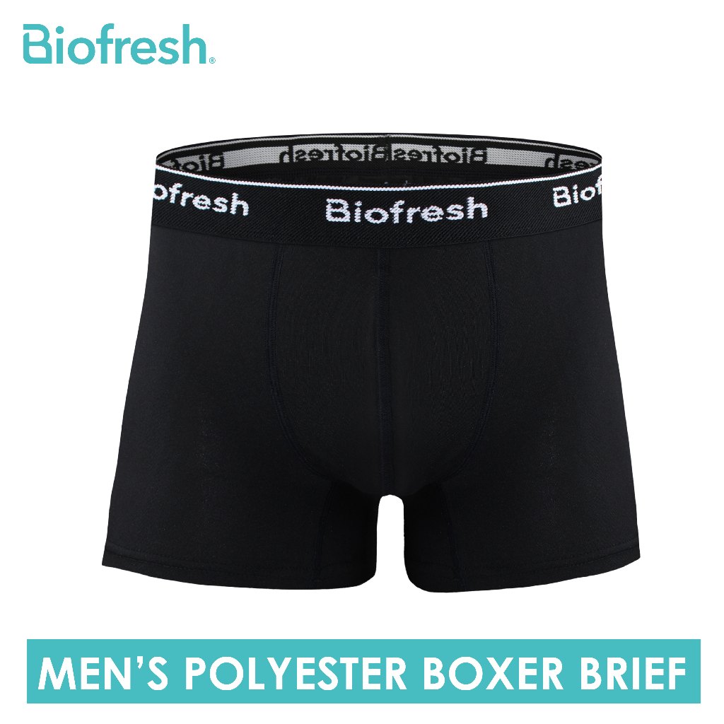 Biofresh Men's Antimicrobial Polyester Boxer Brief 1 piece UMBBFS4 ...