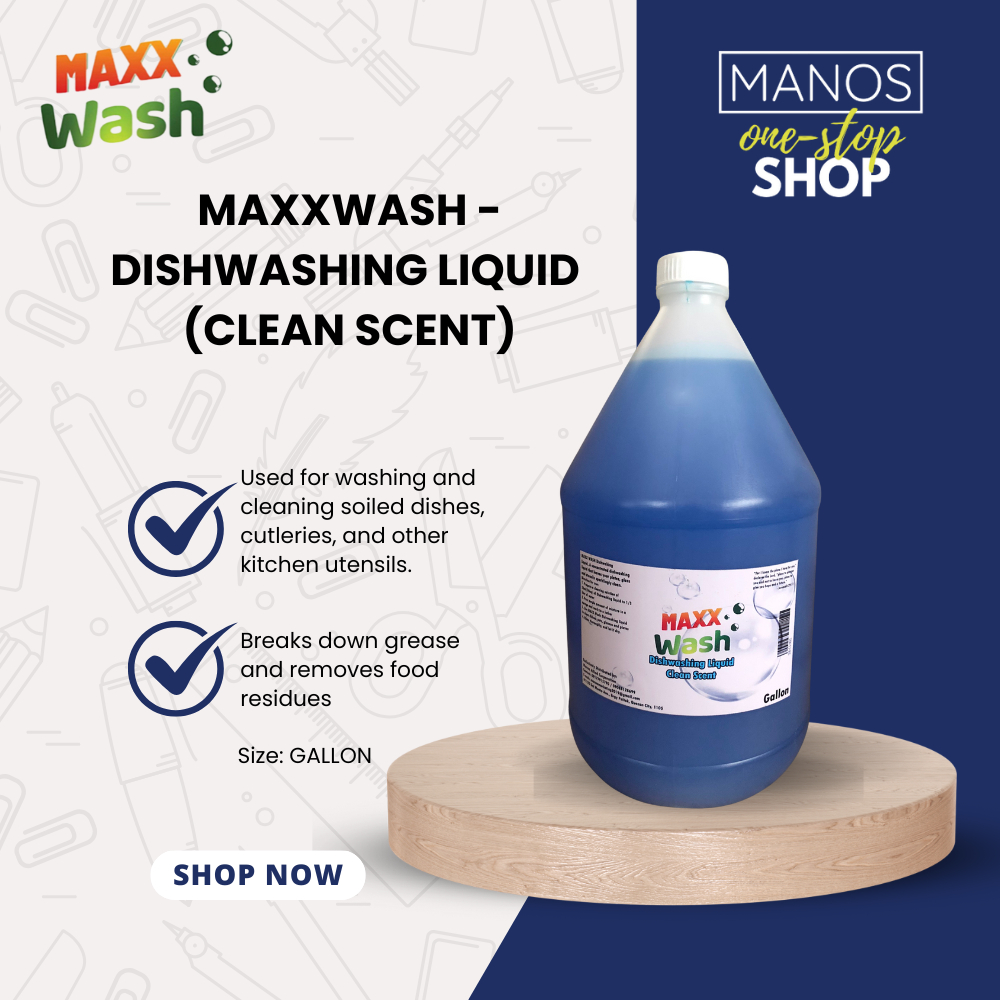 MAXXWASH DISHWASHING LIQUID CLEAN SCENT 1 GALLON | Shopee Philippines