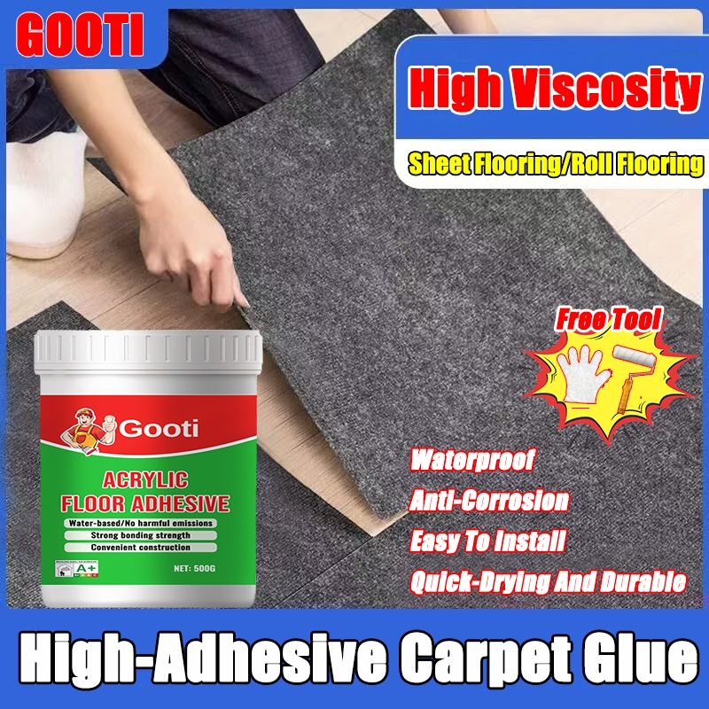 Acrylic Flooring Adhesive For Vinyl Tiles 1KG With Brush Strong ...