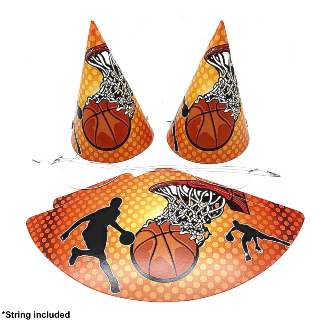 6 pieces Large Character Party Hats with String Roblox Basketball Party ...