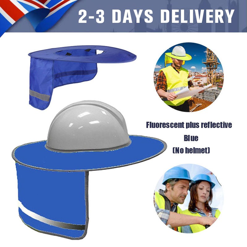 Helmets Visor Reflective Hat Brim Summer Sun Shade Hard Hat Neck Shield ...