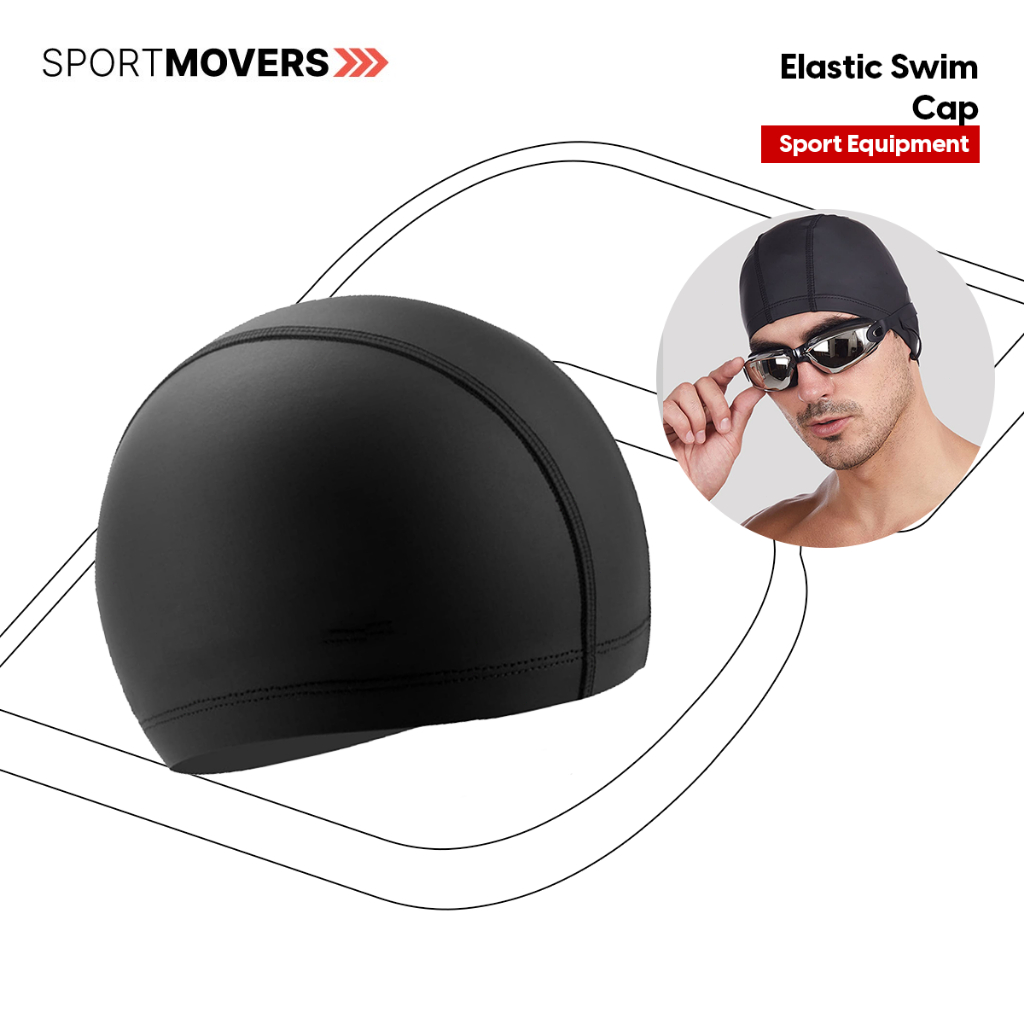 Elastic Fabric Swimming Cap | Polyester Cloth Swimming Cap High ...