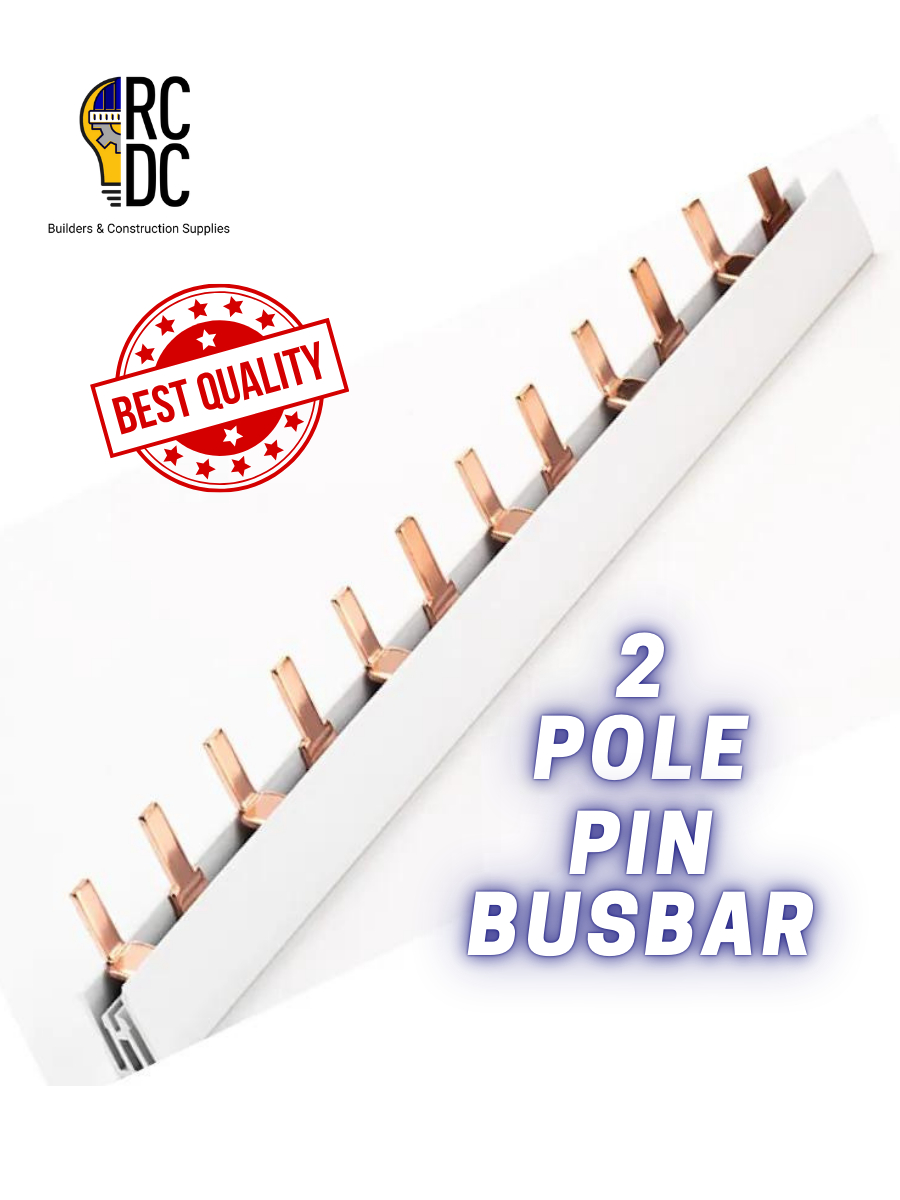 MCB PIN CONNECTOR BUSBAR 99.9% COPPER (2 Pole) 32A | 63A | 100A | 125A ...