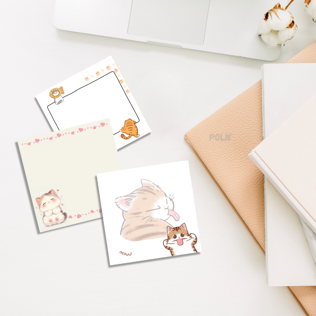 Sticky Notes Cute Cats Inspired Sticky Notes | Shopee Philippines