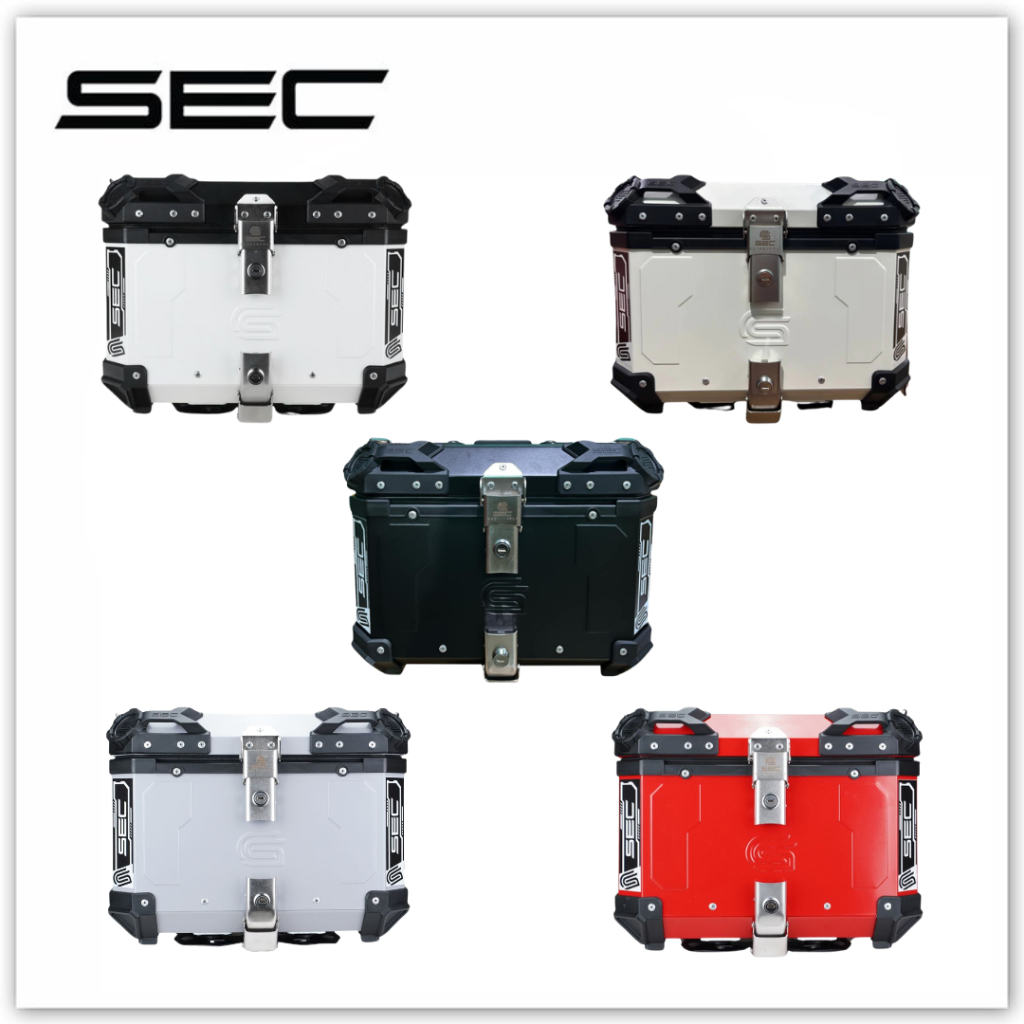 SEC Topbox 45 Liters Top Box for Motorcycle Alloy Box Series 80 ...