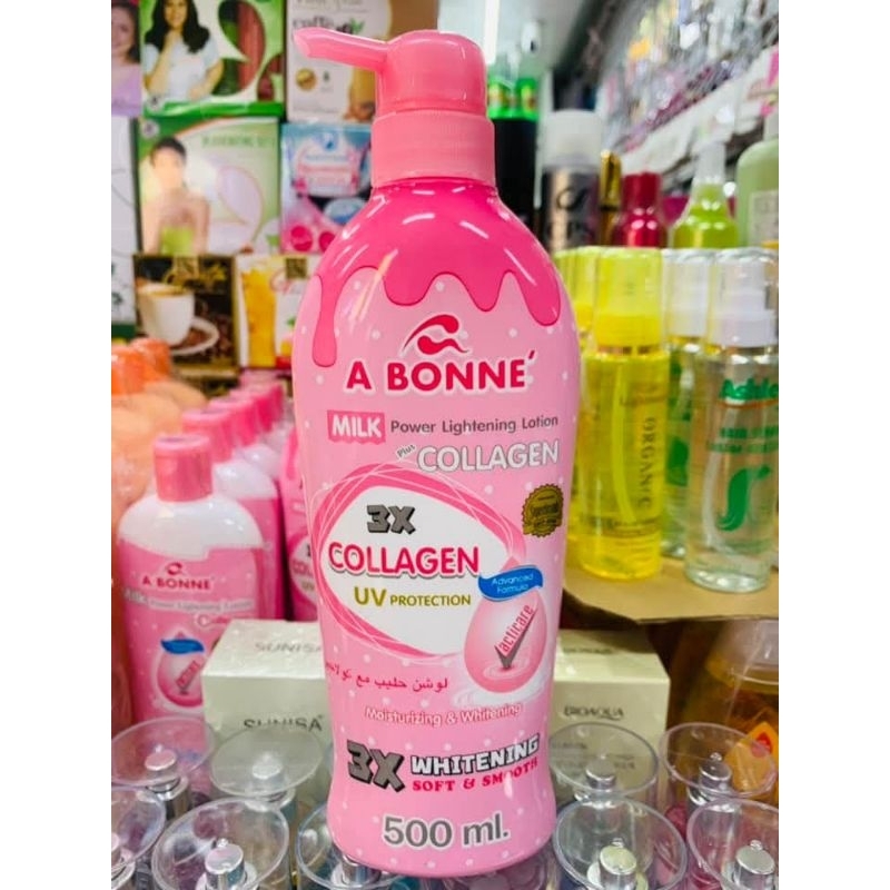 A Bonne Power Lightening Lotion Milk Collagen 500ML | Shopee Philippines