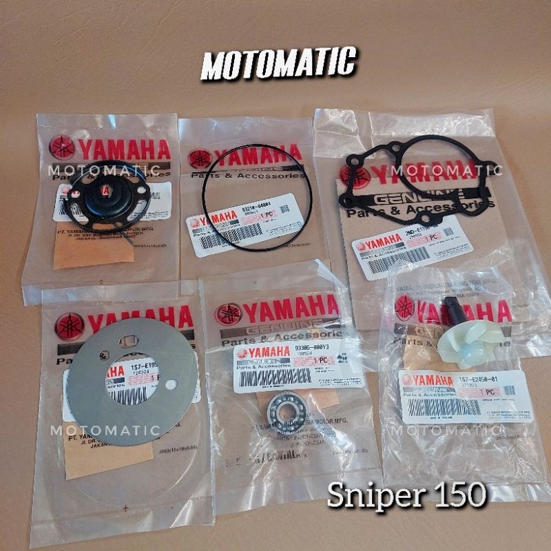SNIPER 150 | Water pump spare parts Gasket Bearing empeller | Yamaha ...