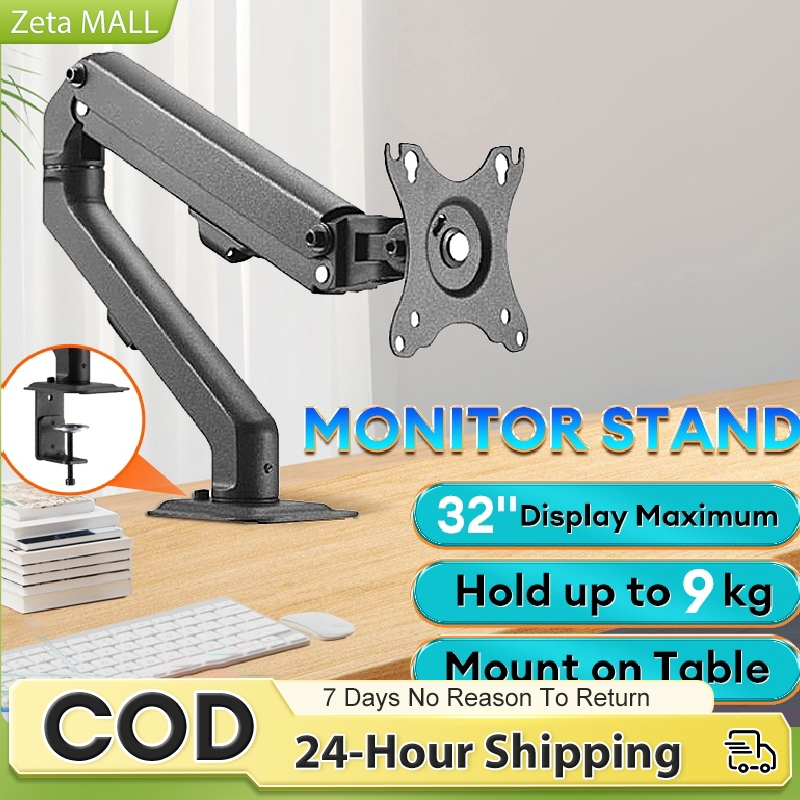EXPOSE Monitor Stand Table Adjustable Monitor Mount With Tray (2-15kg ...