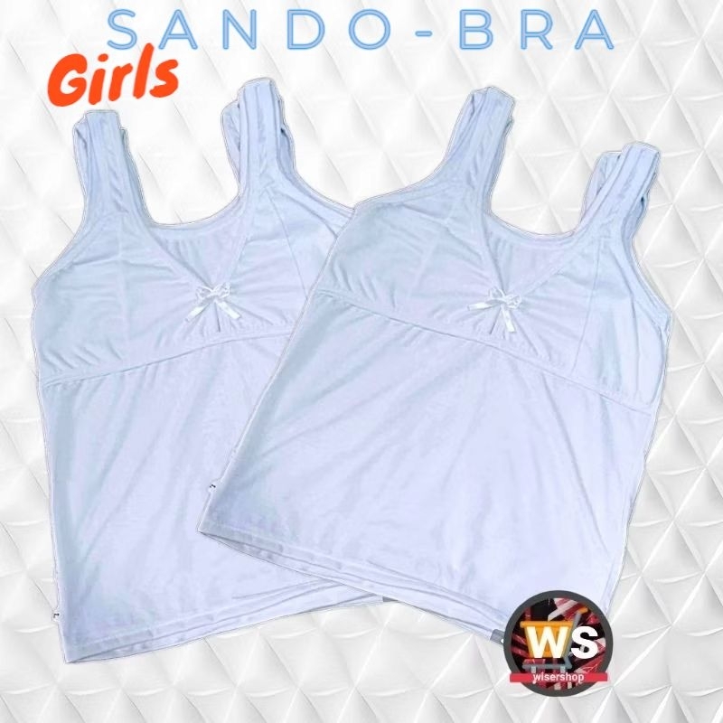 SANDO BRA FOR GIRLS SCHOOL UNIFORM INNER 5-16 YEARS OLD | Shopee ...