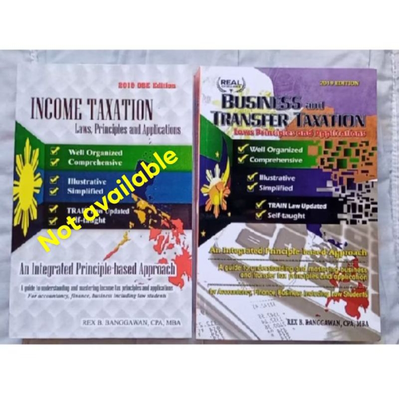 BUSINESS & TRANSFER TAXATION 2019 EDITION BY REX BANGGAWAN | Shopee ...