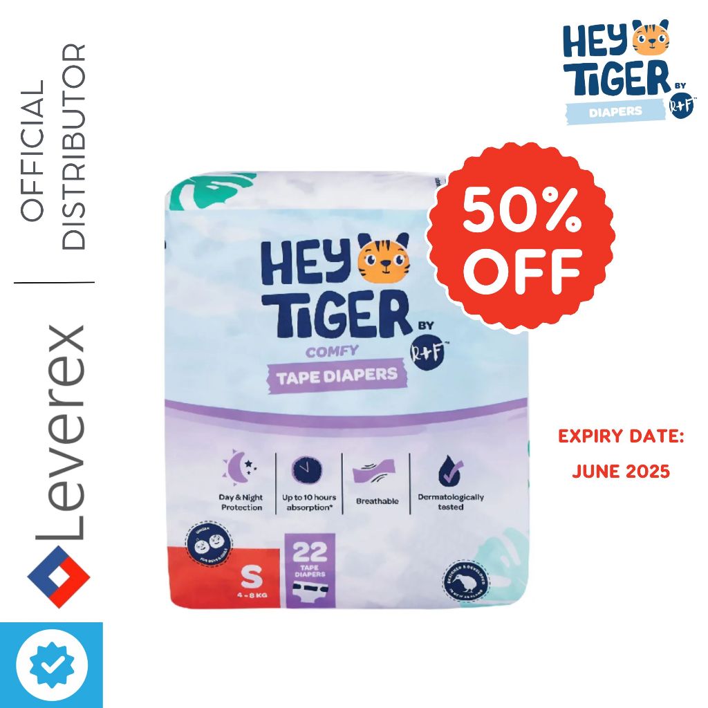 Hey Tiger Tape Diaper | Convenience Pack | Small | 22pcs | Shopee Philippines