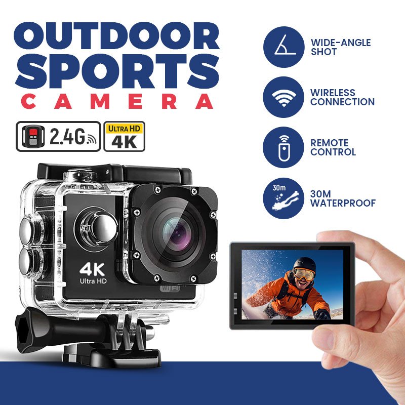 Go Pro Underwater Video Recording 4K Ultra HD Wireless WIFI Anti ...