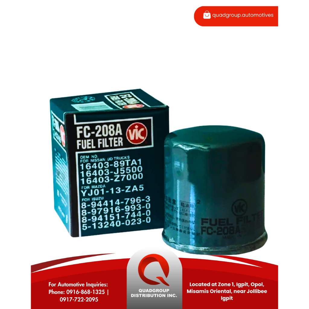 VIC FILTER FC-208 FUEL FILTER | Shopee Philippines