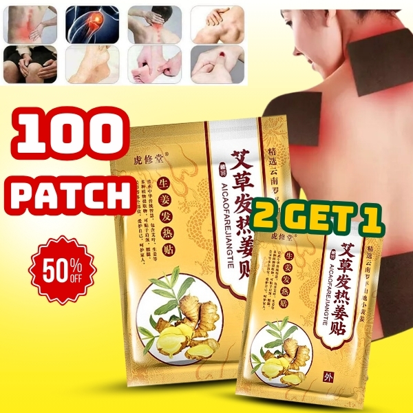 5 PACK/ GINGER Plaster for Natural Pain Relief, Joint Healing, Fatigue ...