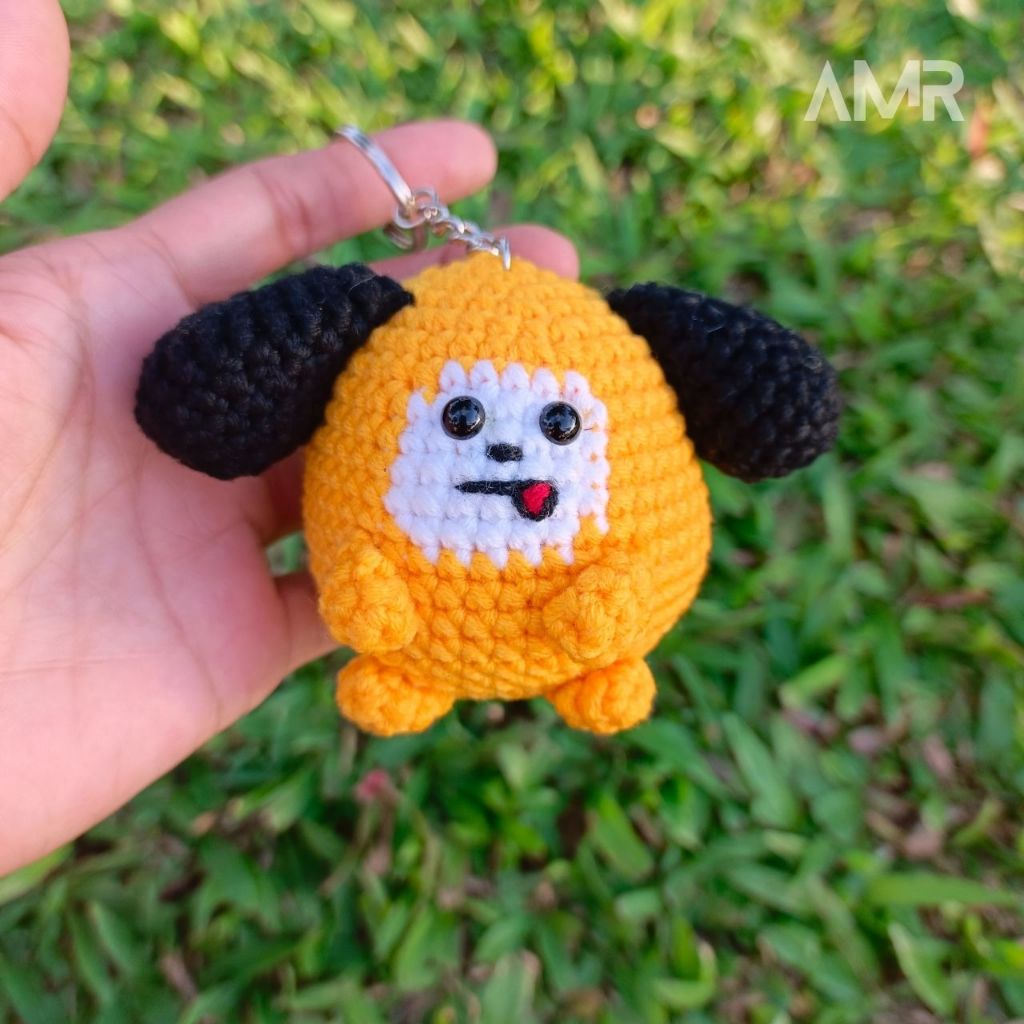 Handmade Crochet BT21 Chimmy Keychain | Cute and Playful Chimmy ...