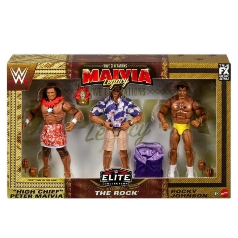 WWE Elite 3-Pack The Maivia Family | Shopee Philippines