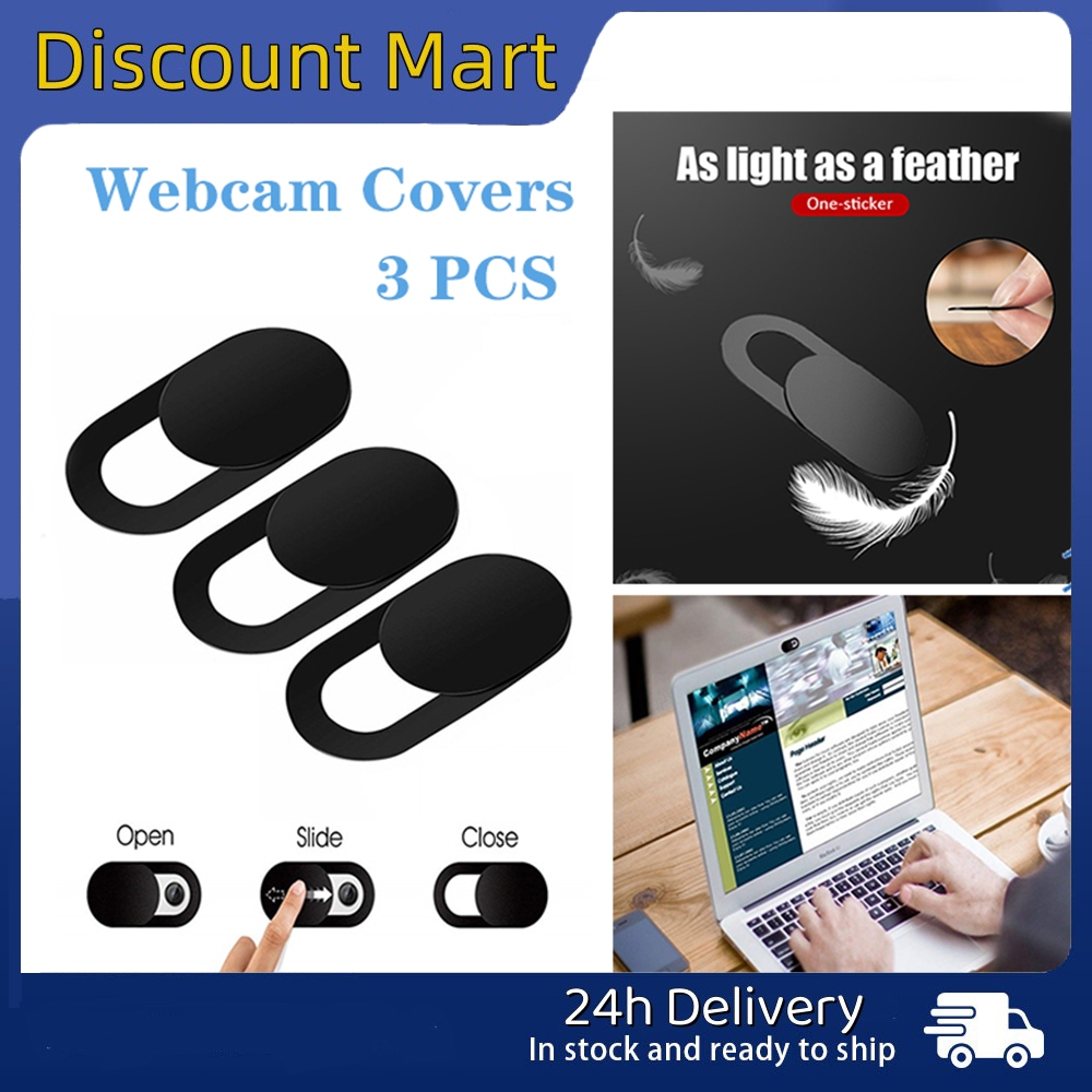 3PCS Webcam Cover Camera Lens Privacy Security Protector Mobile Phone ...