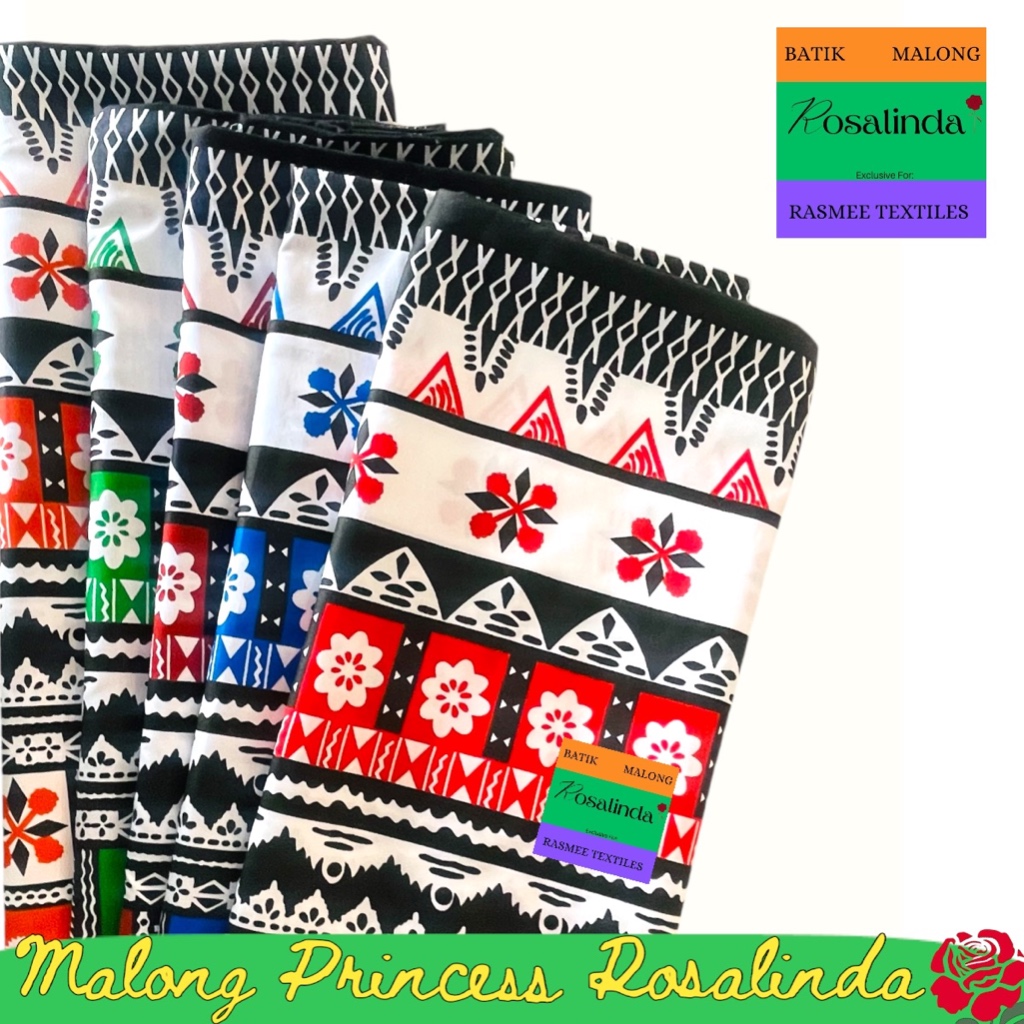 Malong Princess Rosalinda Batik Ethnic Tribal Landap Design Double Size ...
