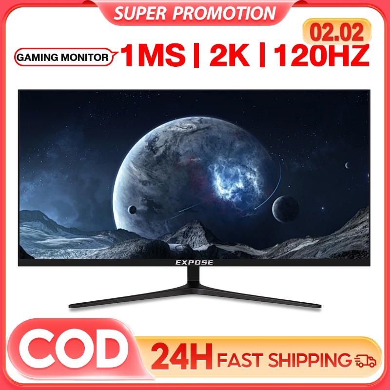EXPOSE Monitor 24 Inch Curved 75/165Hz Pc Gaming Monitor Desktop ...