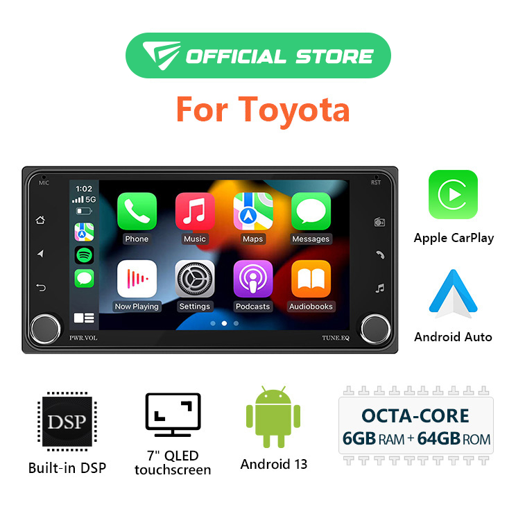 Eonon Latest Android 13 Toyota Android Head Unit Apple CarPlay Android ...