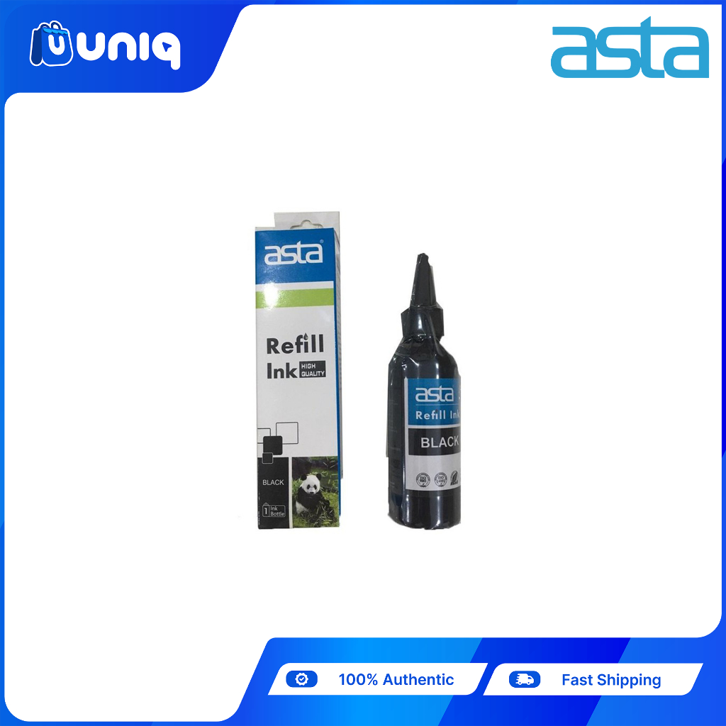 ASTA Vivid High Quality Refill Ink for HP CISS Printers 100ml. (Black ...