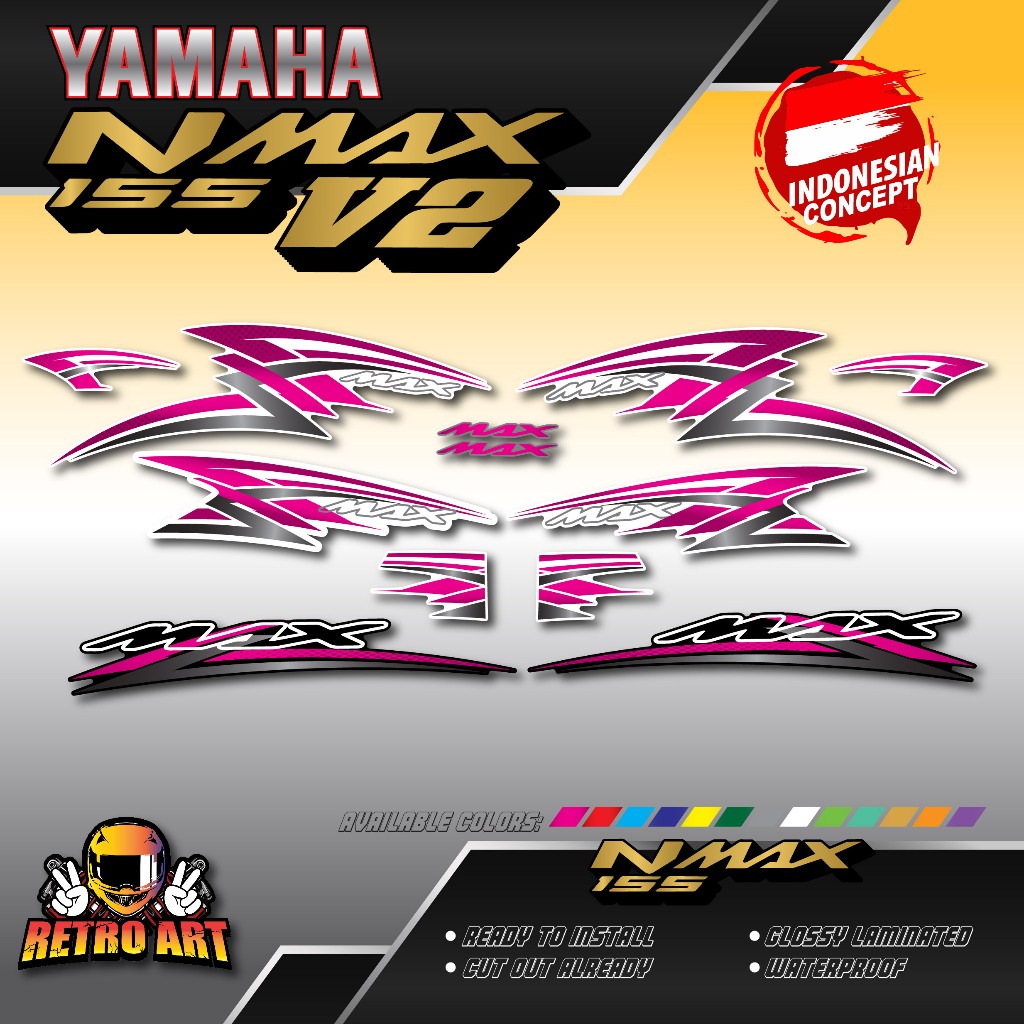YAMAHA NMAX V2 DECALS INDONESIAN CONCEPT 02 | Shopee Philippines