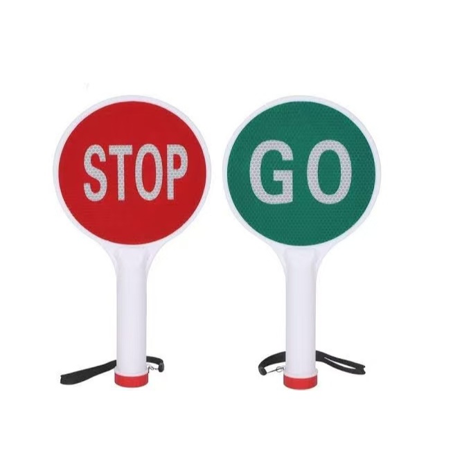 STOP/GO/SLOW Safety Traffic Signage Warning Signal Reflectorized (1PC ...