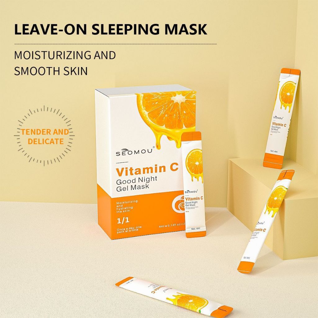Good Night Jelly Mask SEOMOU Vitamin C Aloe Vera Sleeping No-Rinse ...