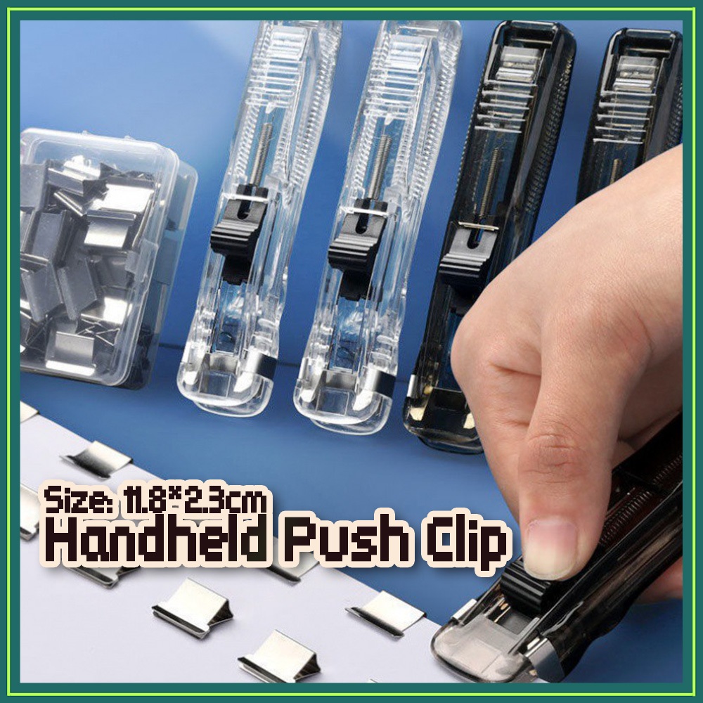 Portable Push Clamp Paper Binder Exam Paper Finishing Clip Reusable ...