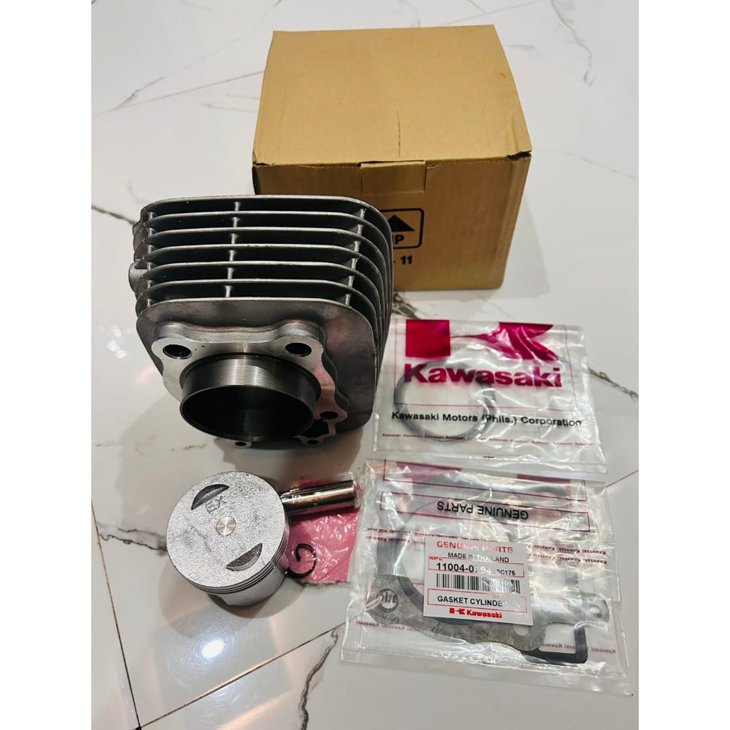 CYLINDER BLOCK SET KAWASAKI BARAKO BC175 THAILAND GENUINE PARTS ...