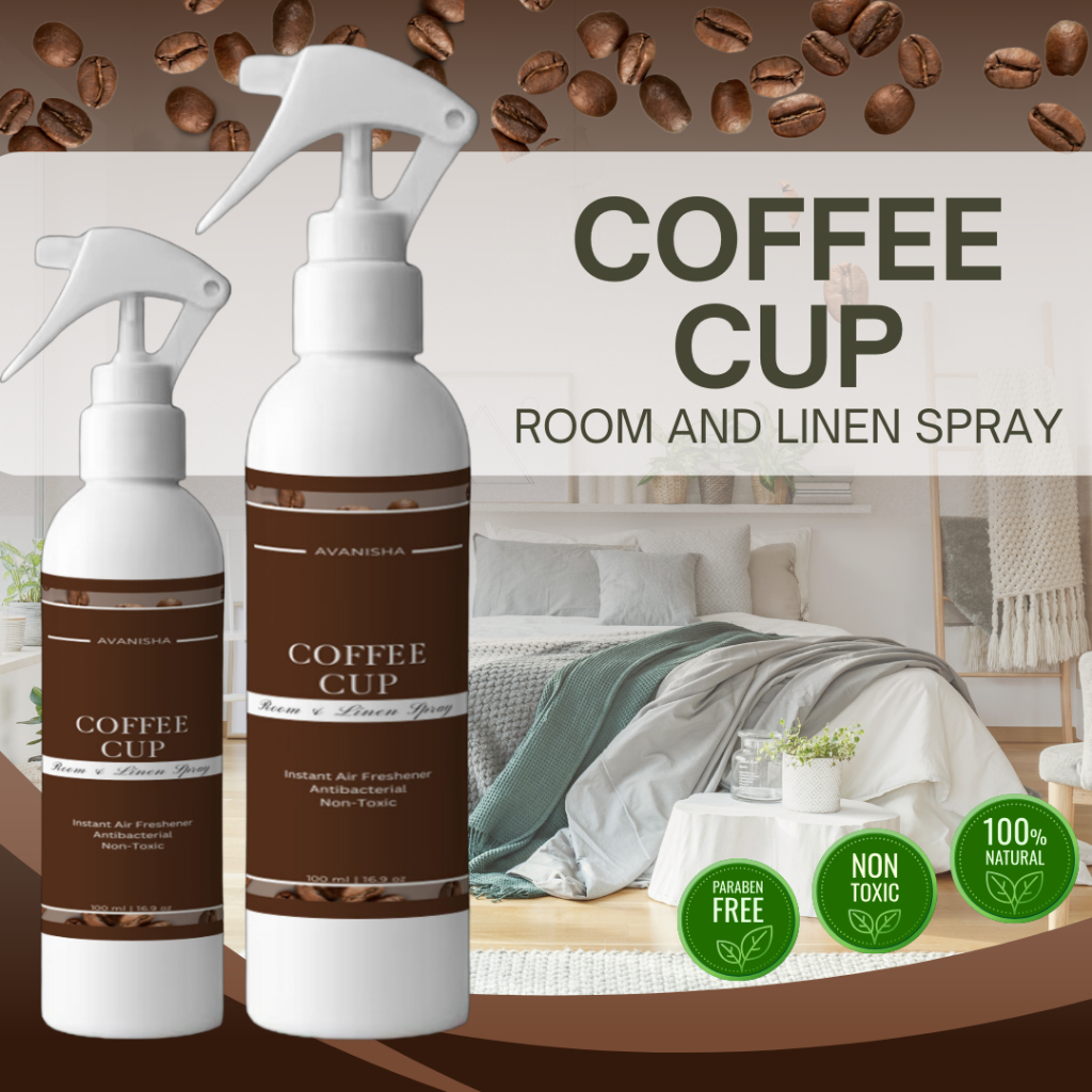 COFFEE CUP Room Spray/Linen Spray/Car Spray, Instant Air Freshener ...
