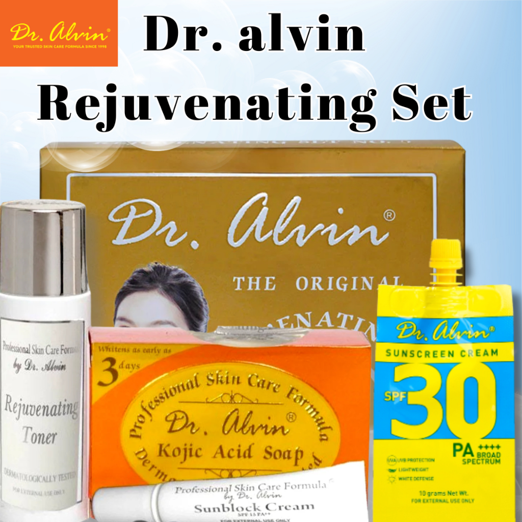 Dr. Alvin The Original Rejuvenating Set - Toner, Kojic Acid Soap ...
