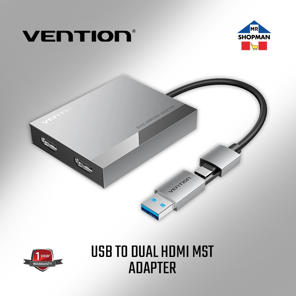 Vention ACXHB USB to Dual HDMI MST Adapter | Shopee Philippines