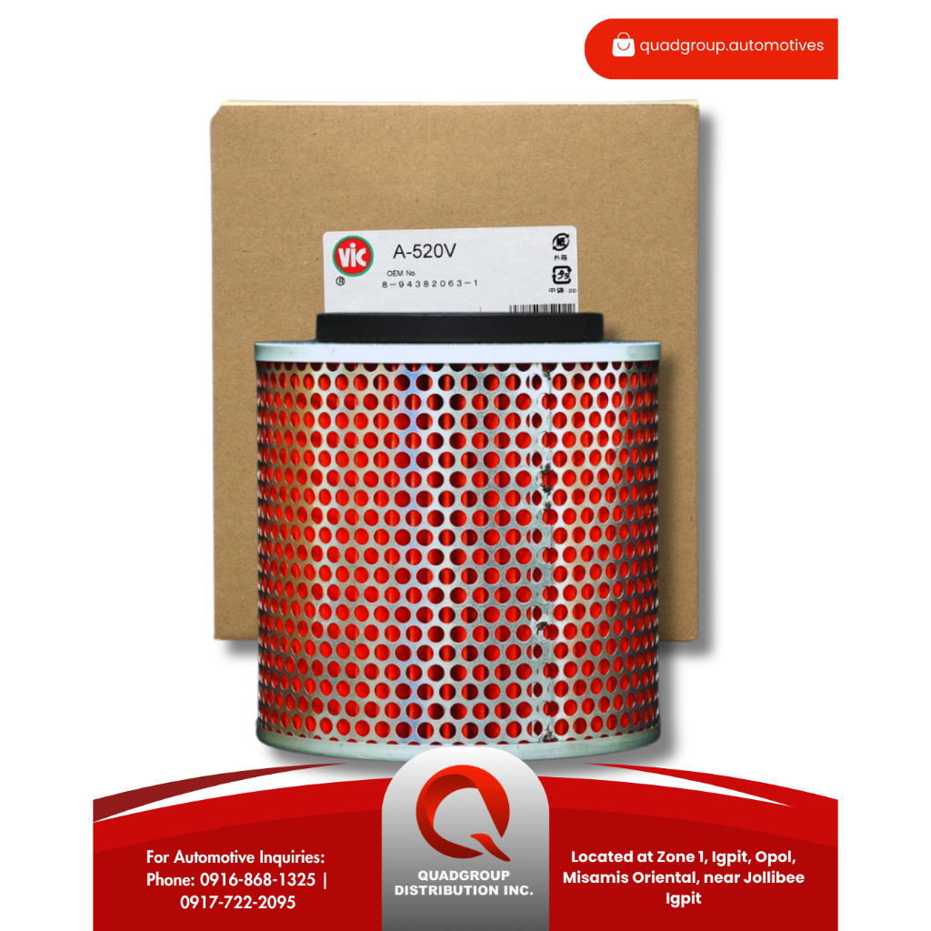 VIC AIR FILTER A-520V (ISUZU CROSSWIND) | Shopee Philippines