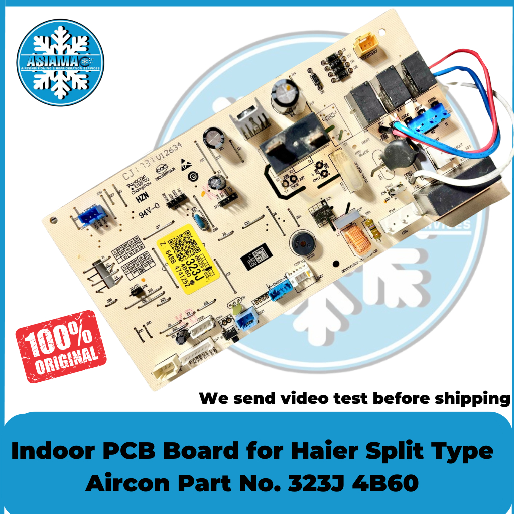 Indoor PCB Board for Haier Split Type Aircon Part No. 323J 4B60 ...