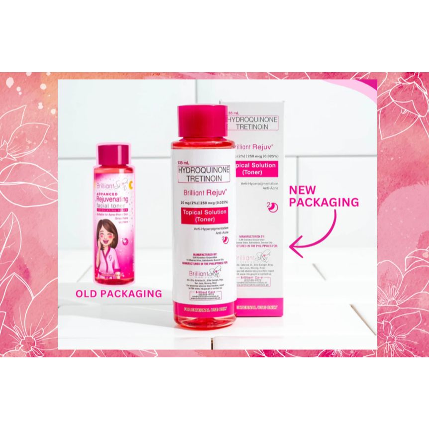 Brilliant Big Toner 135mL HYDROQUINONE TRETINOIN 20mg (2%) | 250mcg (0. ...