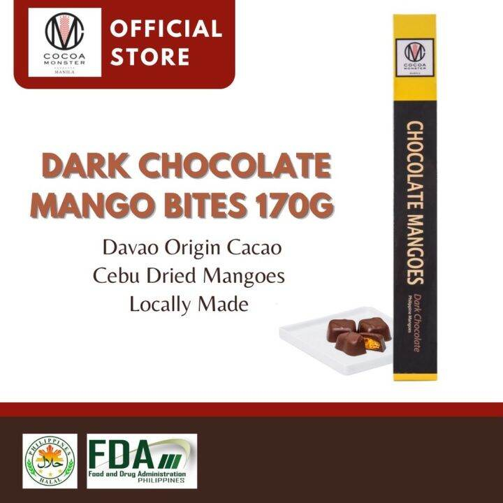 Cocoa Monster Chocolate Mangoes Cubes 170g | Shopee Philippines