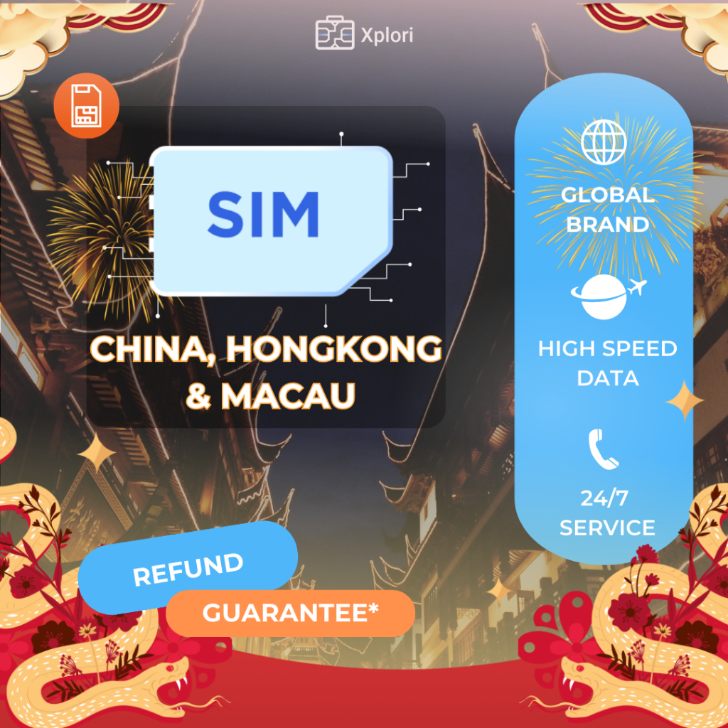 China, Hong Kong & Macau Travel SIM - High-Speed 4G/5G Unlimited Data (15/30 Days) | Shopee ...