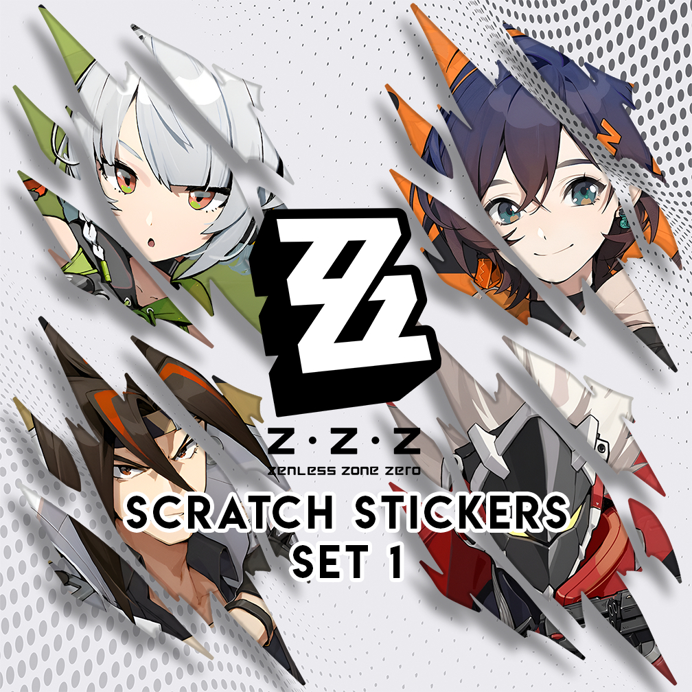 [FREE GIFT!] Zenless Zone Zero Set 1 Waterproof Scratch Anime Stickers ...