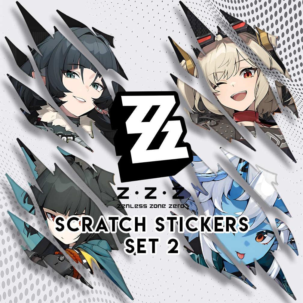 [FREE GIFT!] Zenless Zone Zero Set 2 Waterproof Scratch Anime Stickers ...