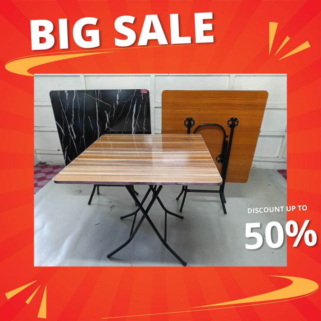 80x80 cm Folding Table / space saving table / lamesa / Foldable Table ...